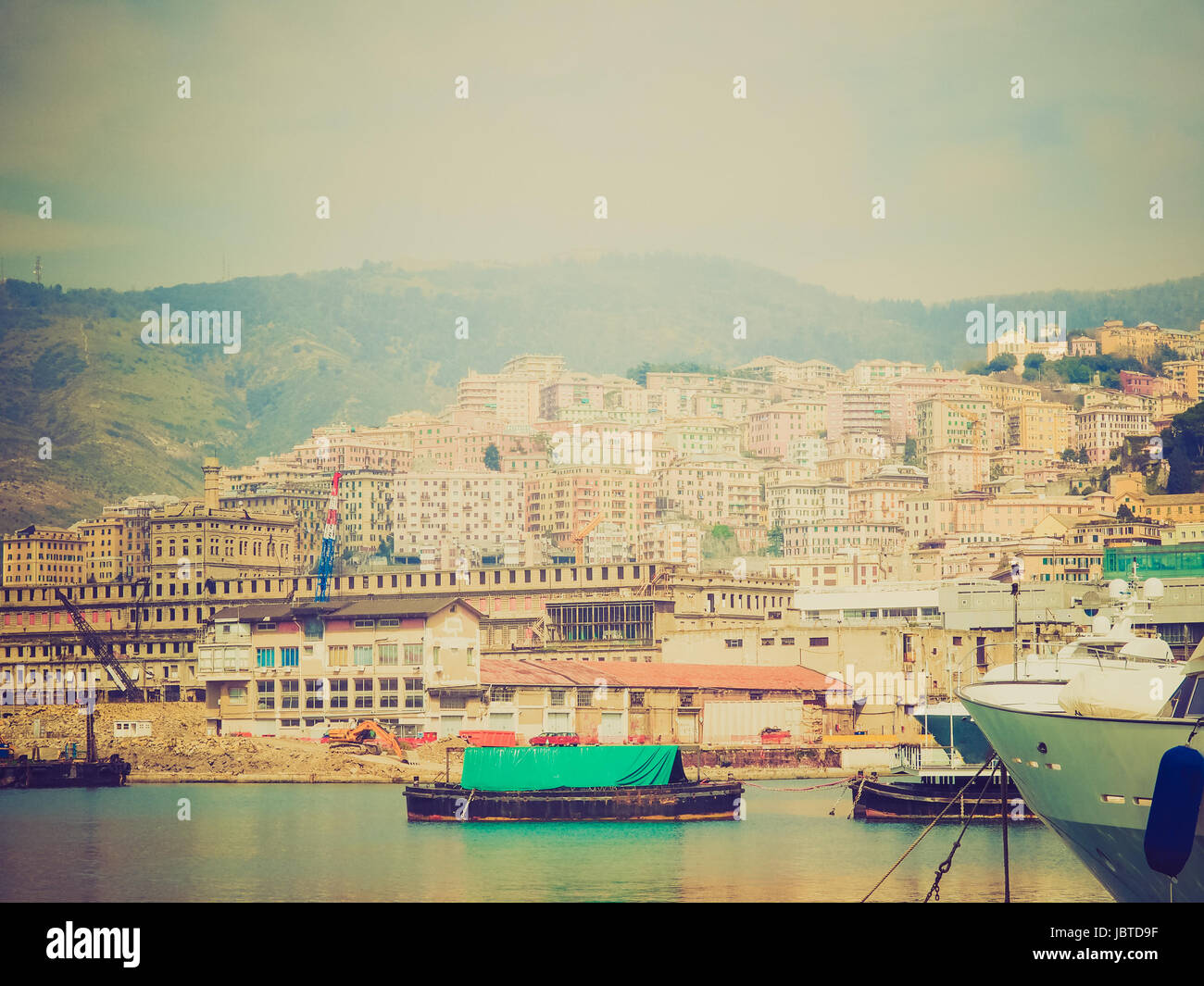 Genova harbor from sea ancient hi-res stock photography and images - Alamy