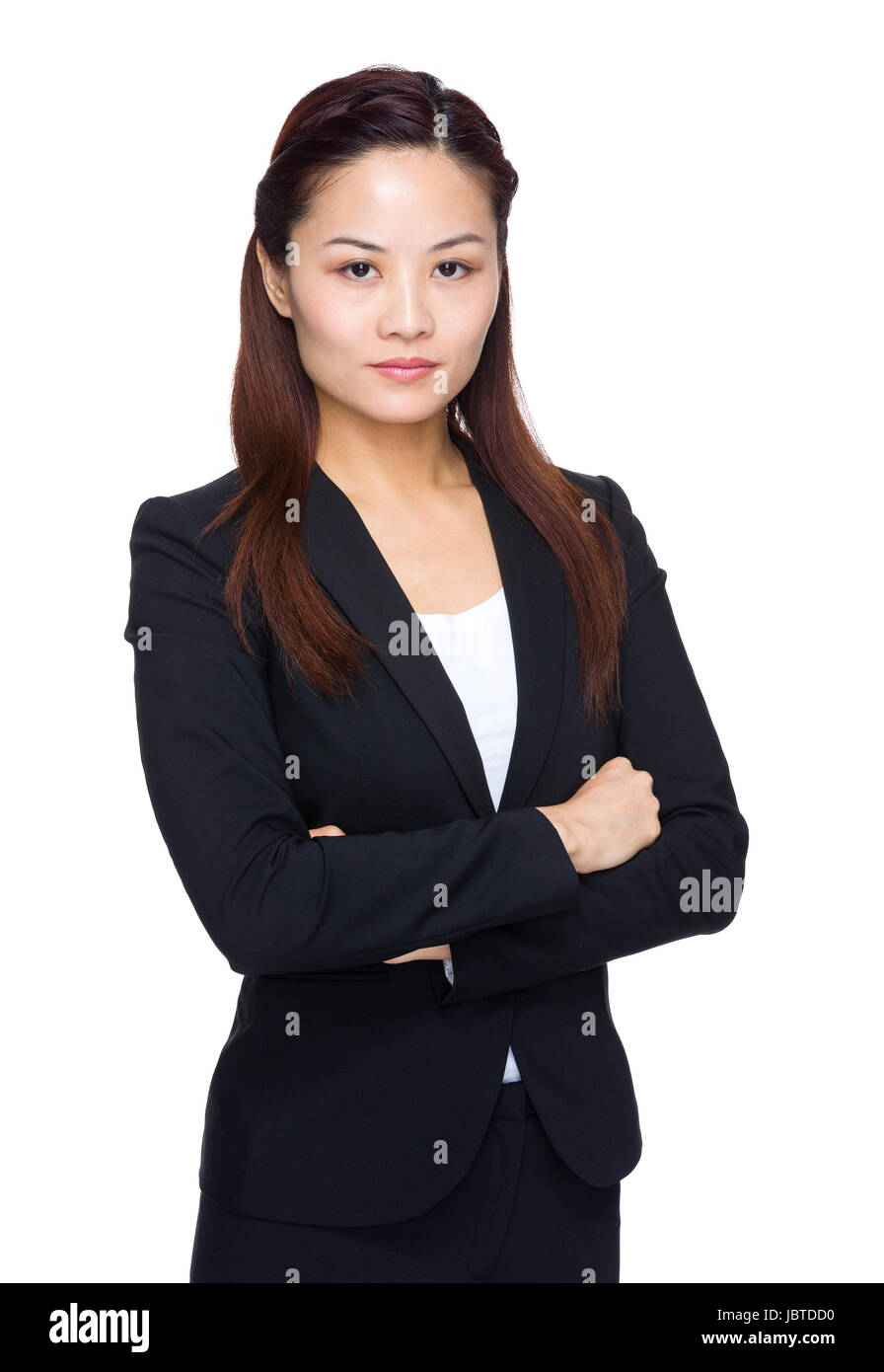 Serious business woman Stock Photo - Alamy