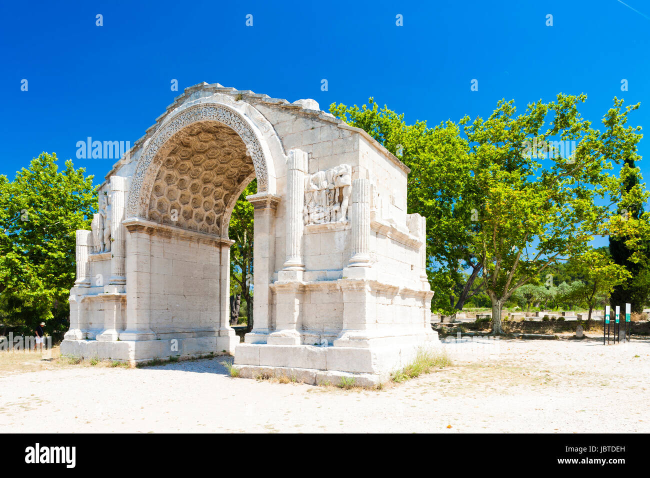 Roman Triumphal arch, Glanum, Saint-Remy-de-Provence, Provence, France ...