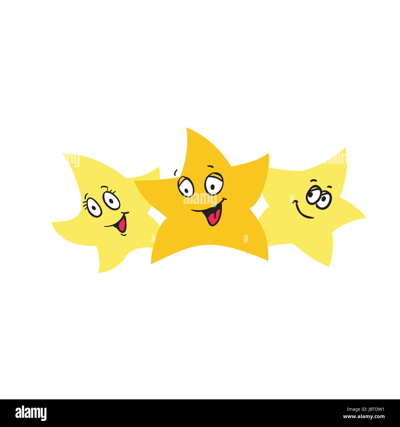 Three golden stars, design elements, vector eps10 illustration Stock ...
