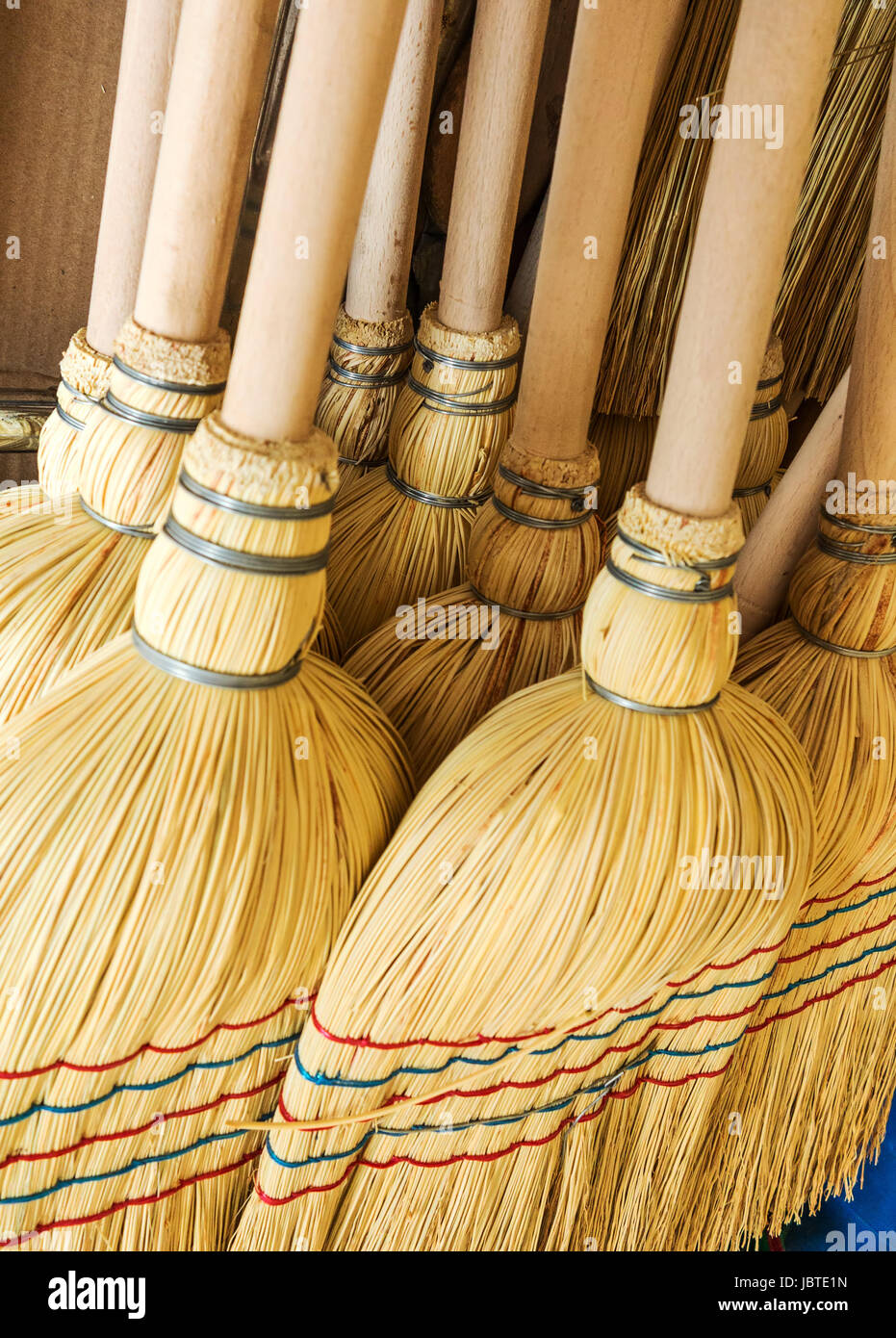 New brooms hi-res stock photography and images - Alamy