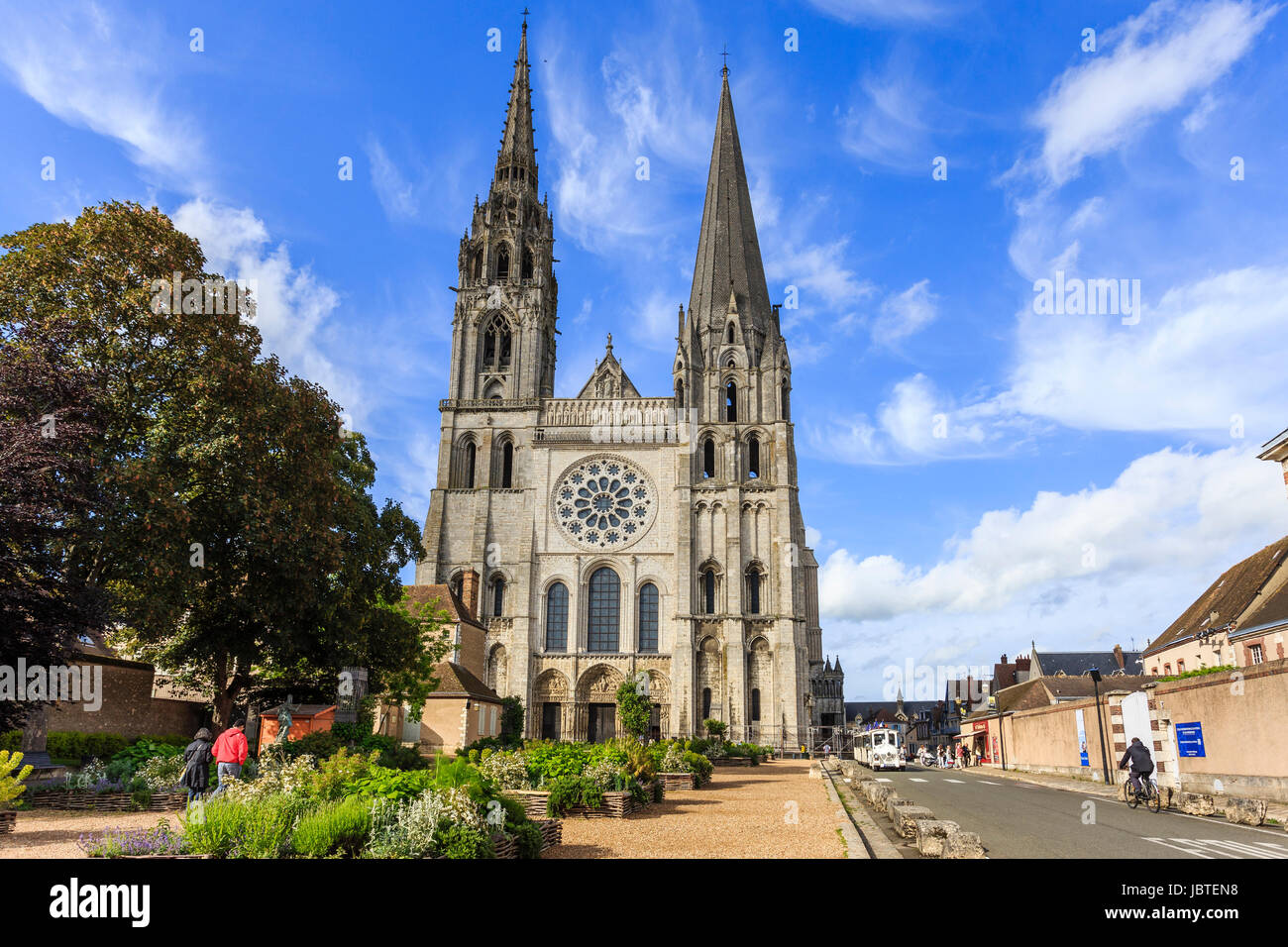 France, Eure-et-Loir (28), Chartres, la cathédrale Notre-Dame de ...