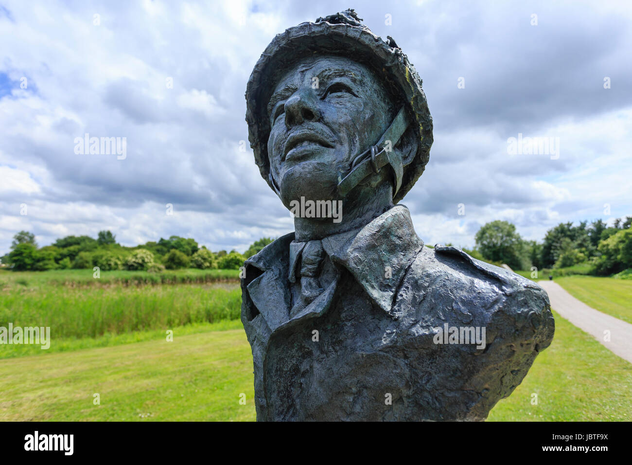 France, Calvados (14), Ranville, Pegasus Bridge ou pont de Bénouville ...