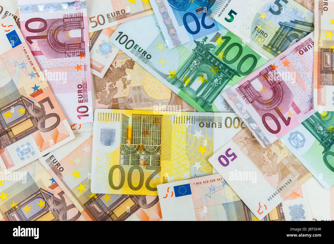 Seamless background made of euro banknotes - pile of money Stock Photo ...