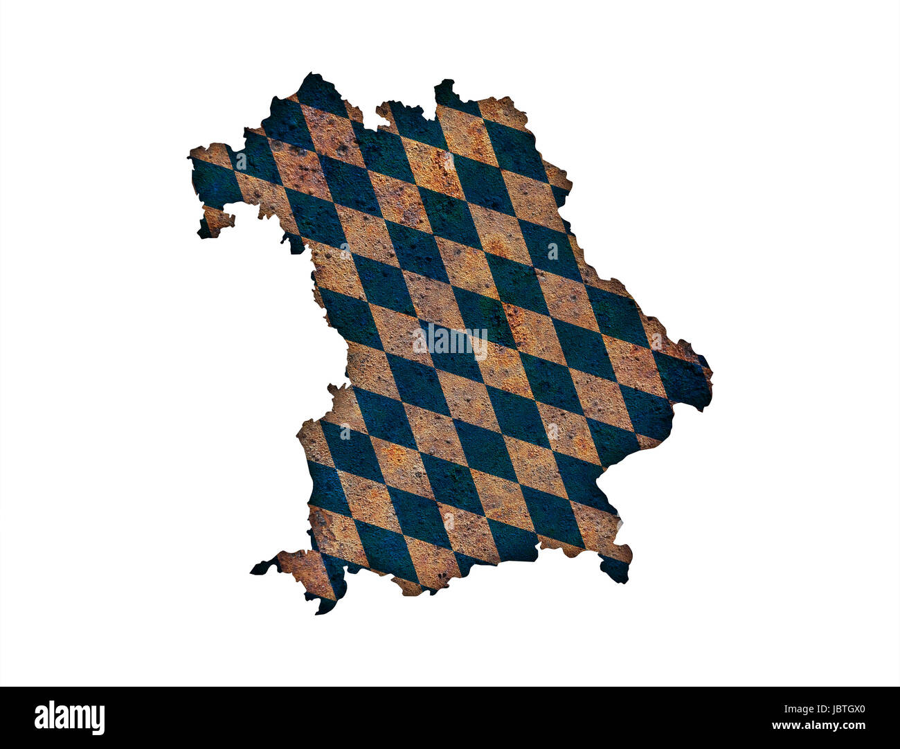 Vintage bavaria map Cut Out Stock Images & Pictures - Alamy