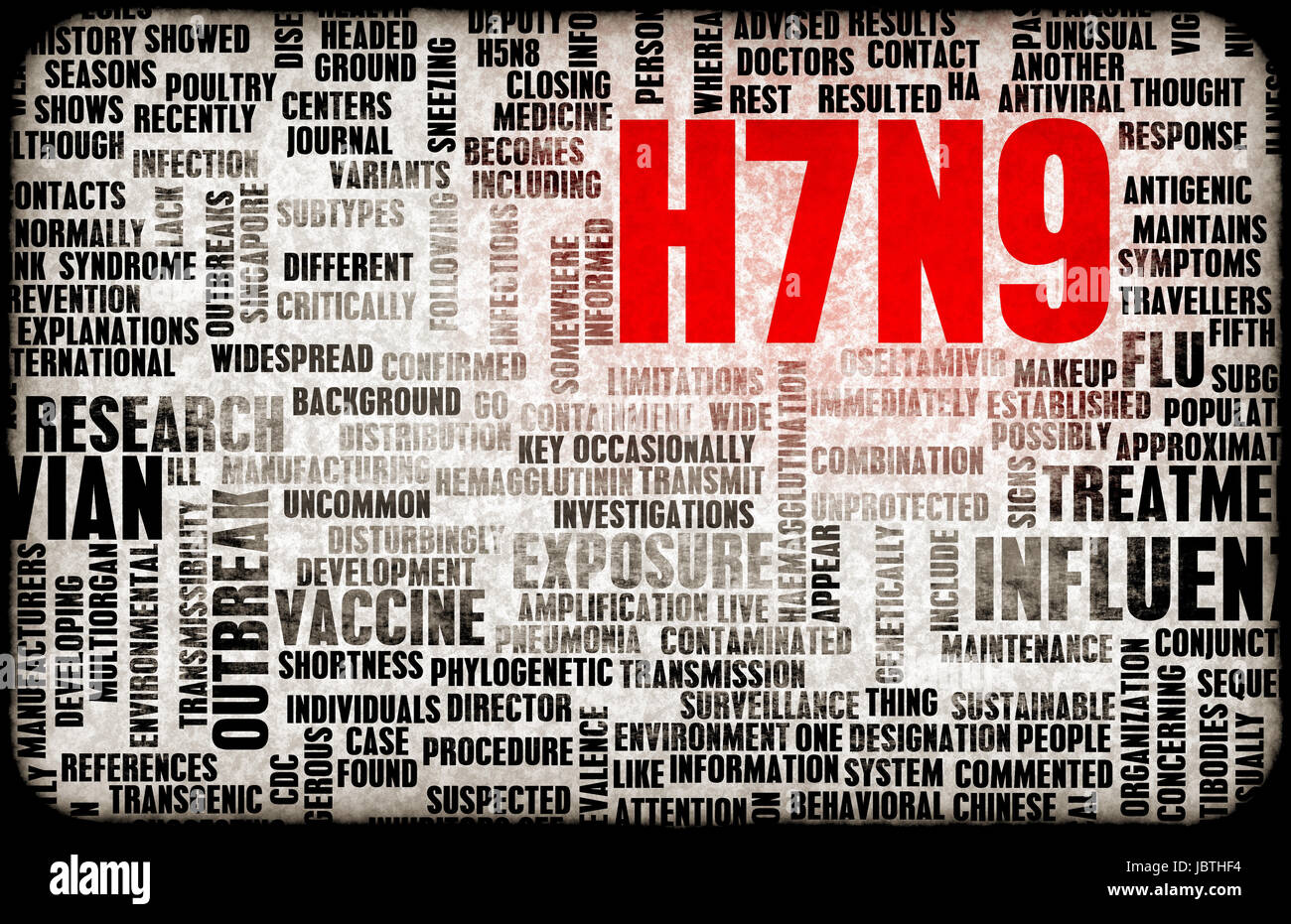 H7N9 Concept as a Medical Research Topic Stock Photo - Alamy