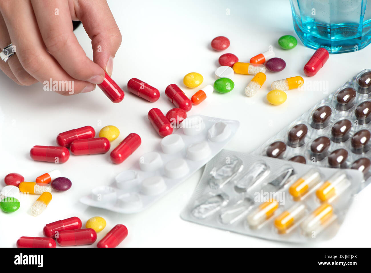 tumbler soluble glass Stock Photo - Alamy