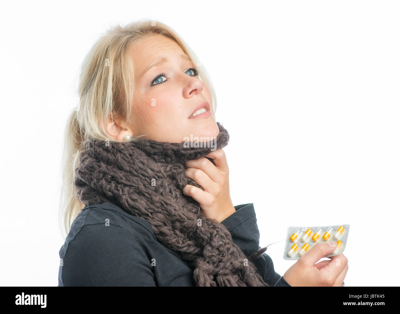with a cold Stock Photo - Alamy