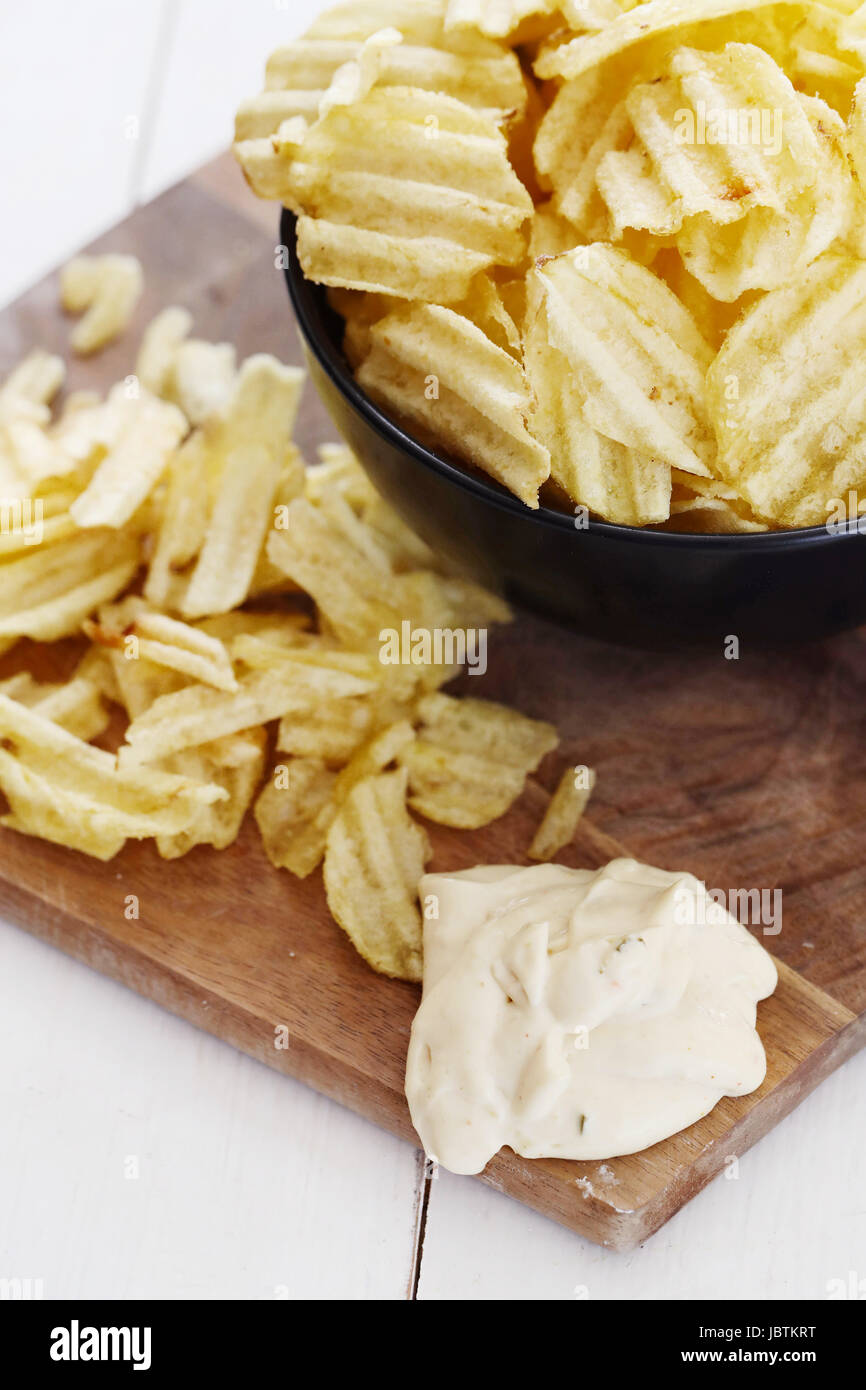 Potato chips table hi-res stock photography and images - Alamy