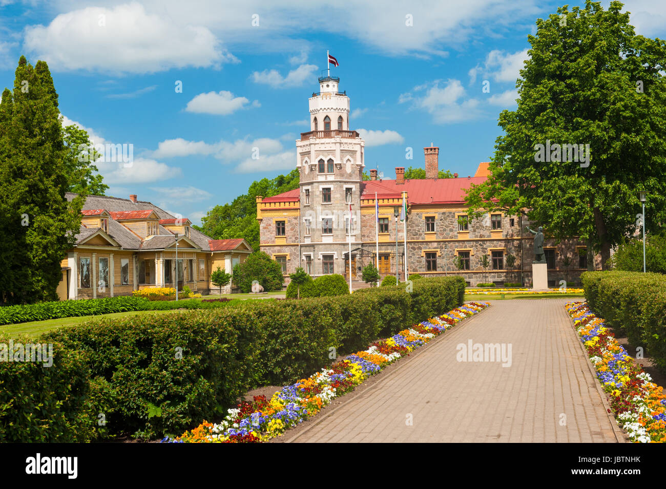 Sigulda castle with gardens hi-res stock photography and images - Alamy