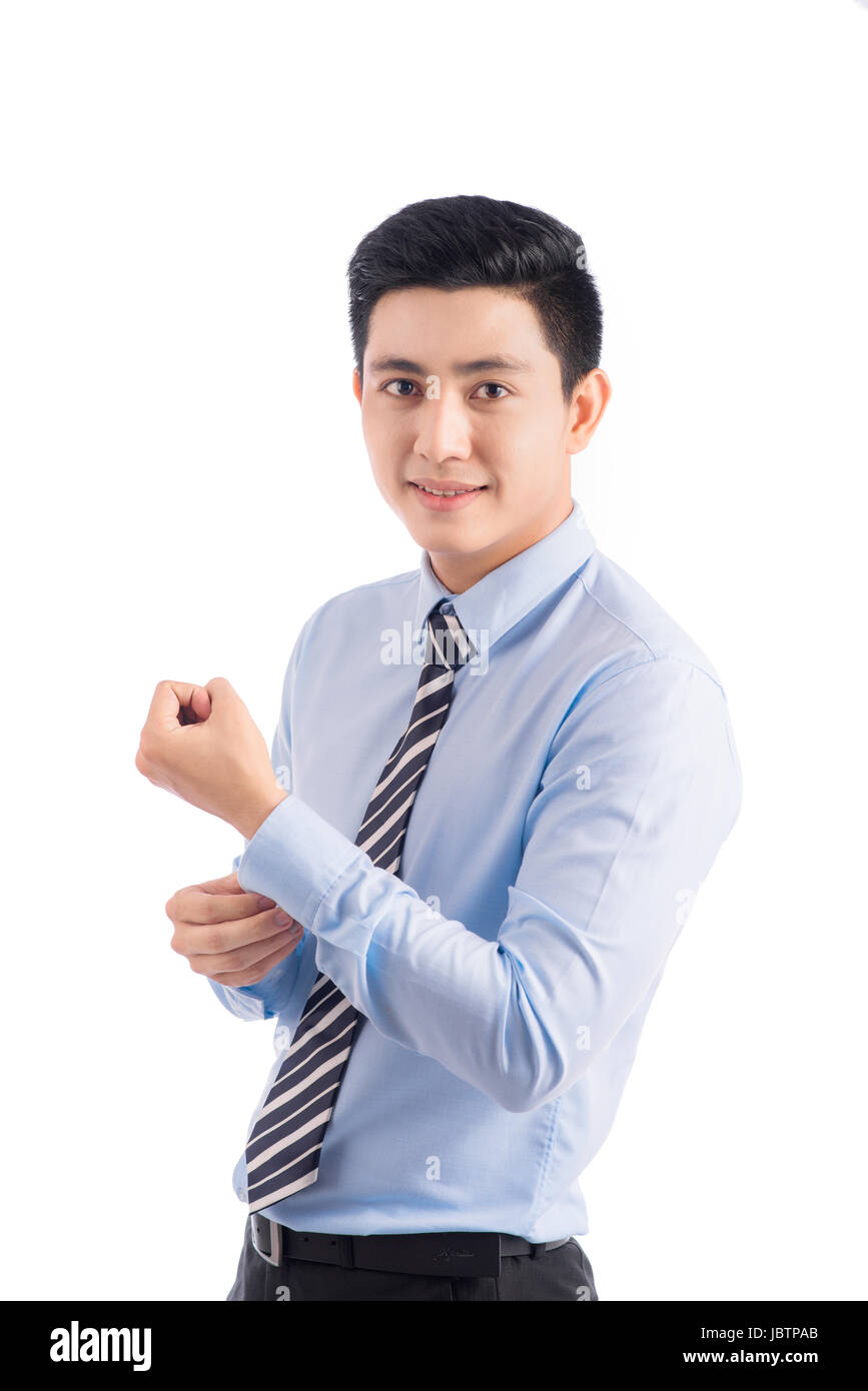 Portrait of young & confident happy smiling asian business man ...