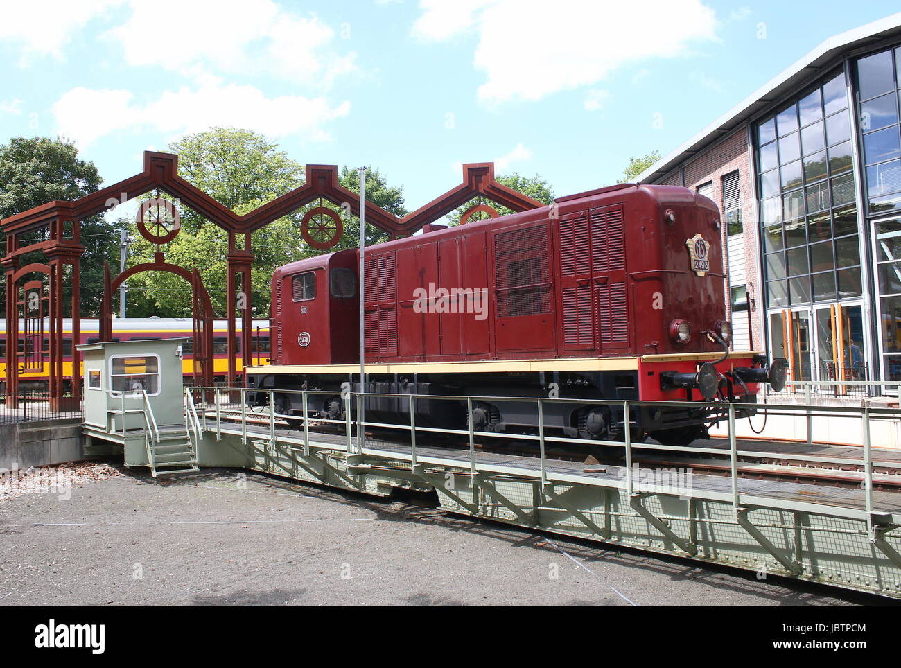 Old locomotive at Nederlands Spoorwegmuseum (Dutch national railway ...