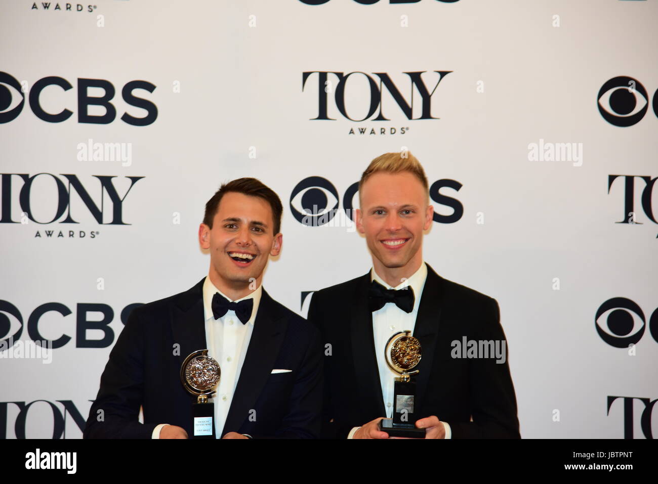 Benj Pasek & Justin Paul with award for Dear Evan Hansen. The 71st ...