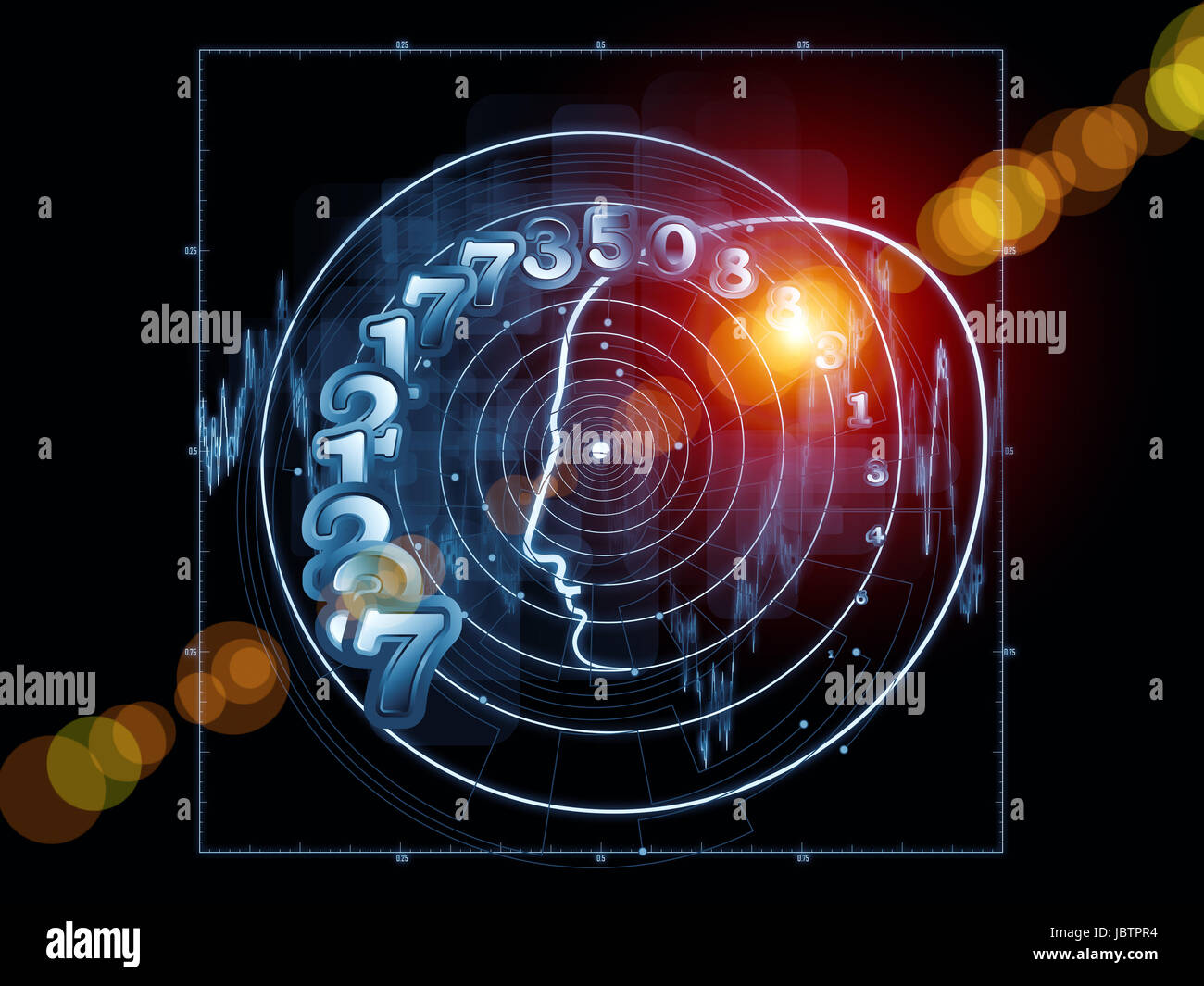 Strange Geometry series. Backdrop design of line drawing, math and ...