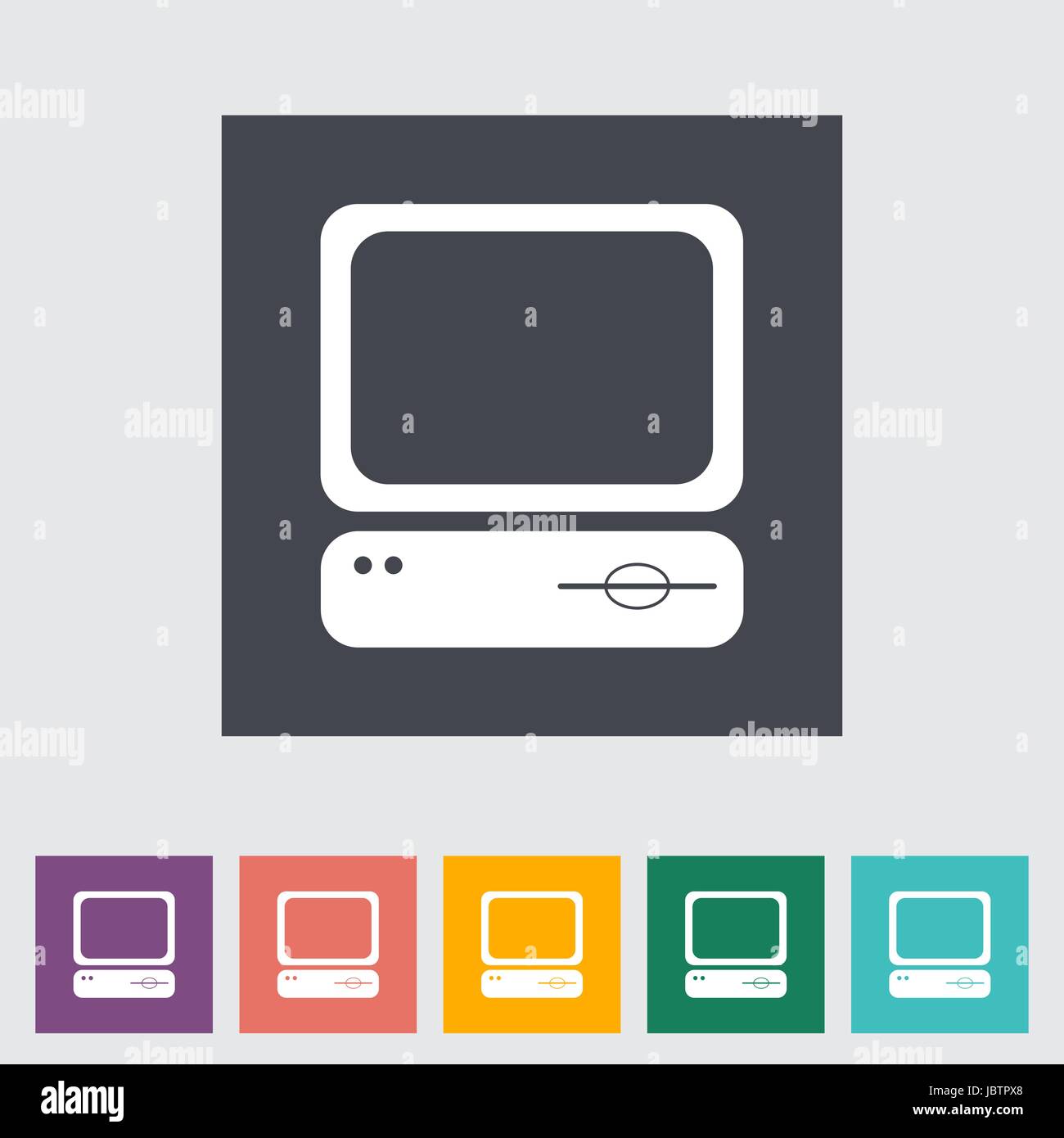 Computer icon. Vector illustration Stock Vector Image & Art - Alamy