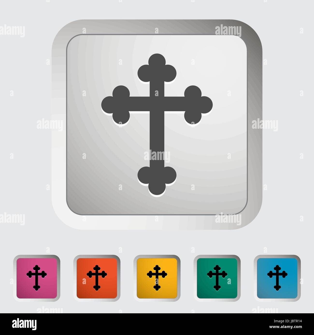 Cross single icon. Vector illustration Stock Vector Image & Art - Alamy