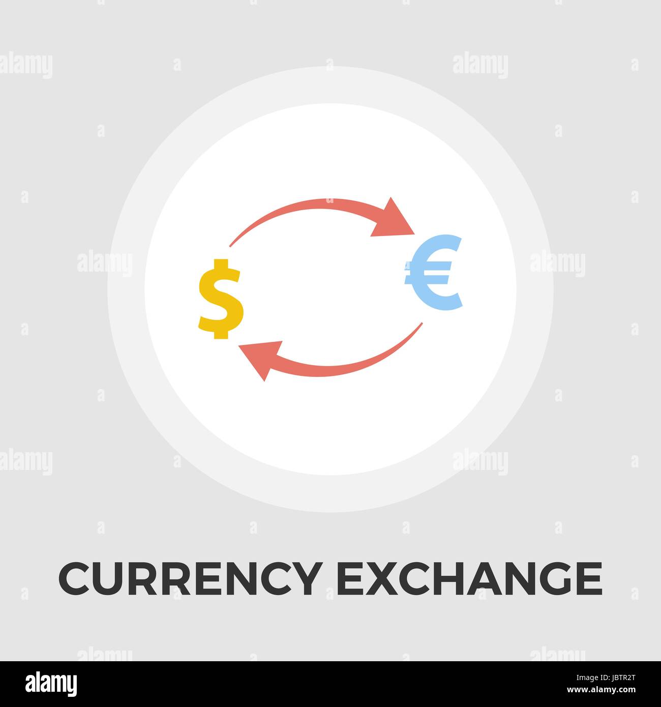 Currency exchange icon vector. Flat icon isolated on the white ...