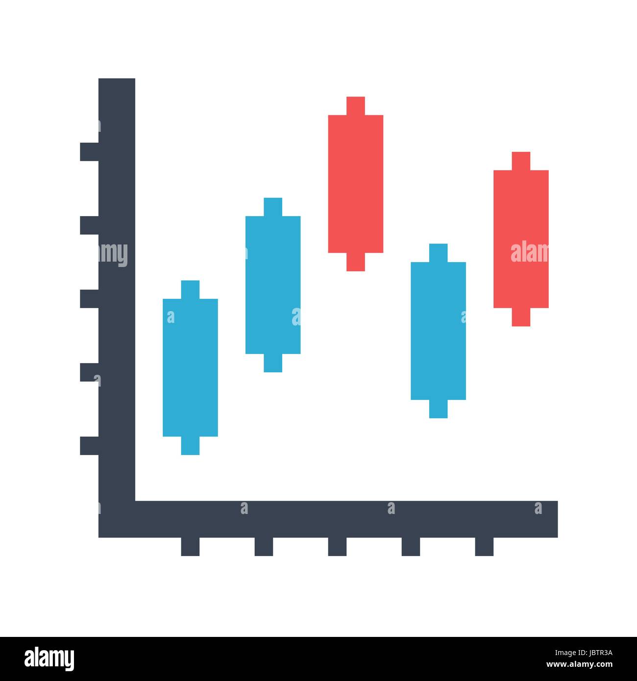 Chart with japanese candles hi-res stock photography and images - Alamy