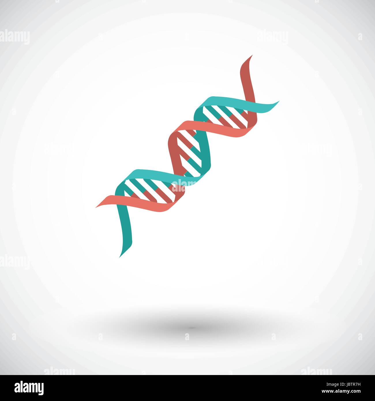 DNA. Single flat icon on white background. Vector illustration Stock ...