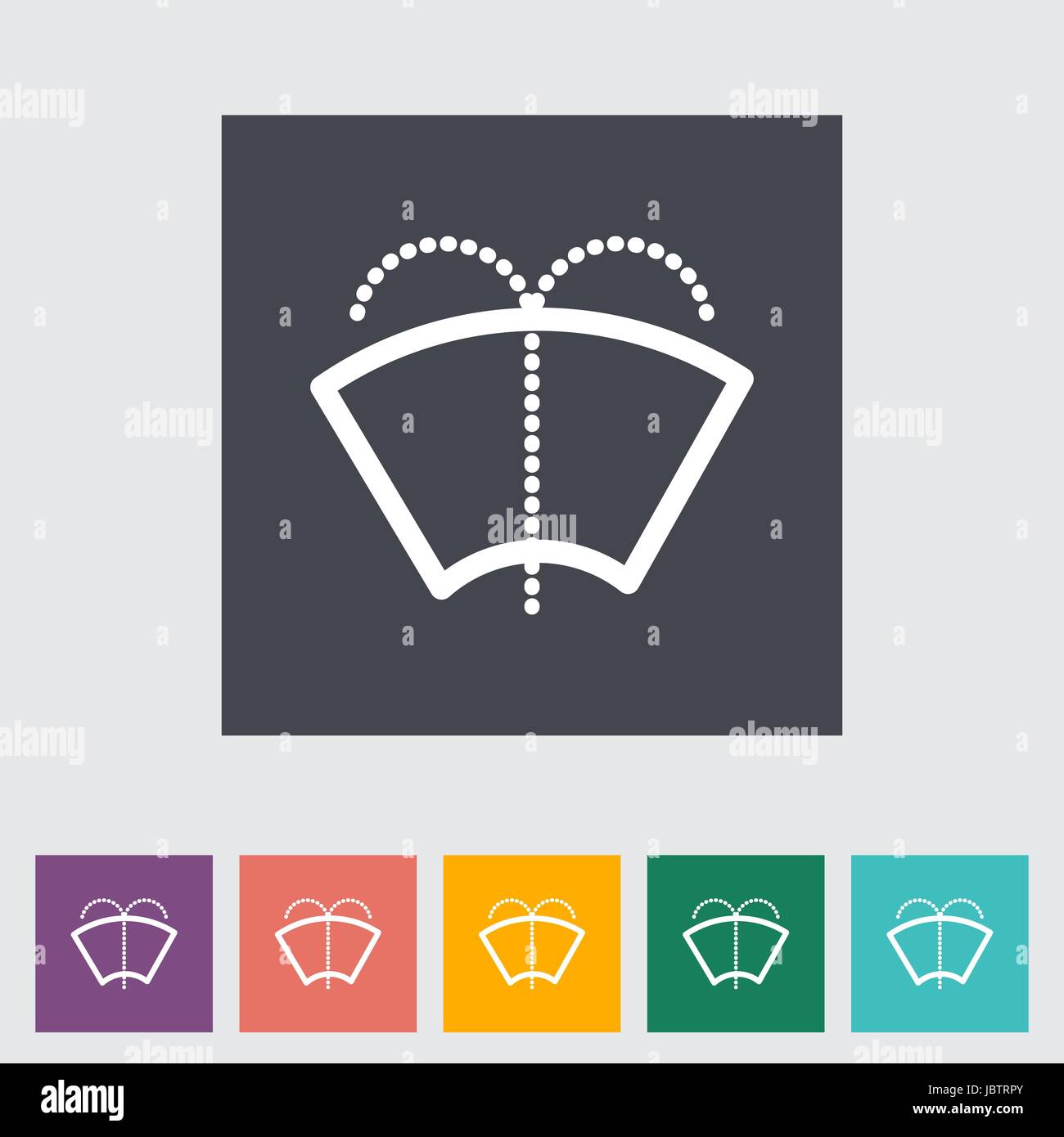 Car flat icon wiper. Vector illustration Stock Vector Image & Art - Alamy