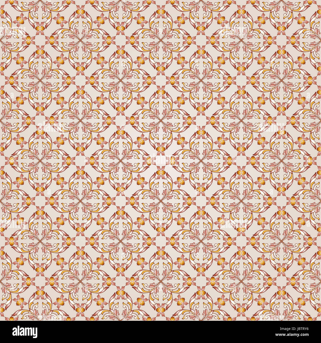 Seamless floral patterns of brown henna on the beige background Stock ...