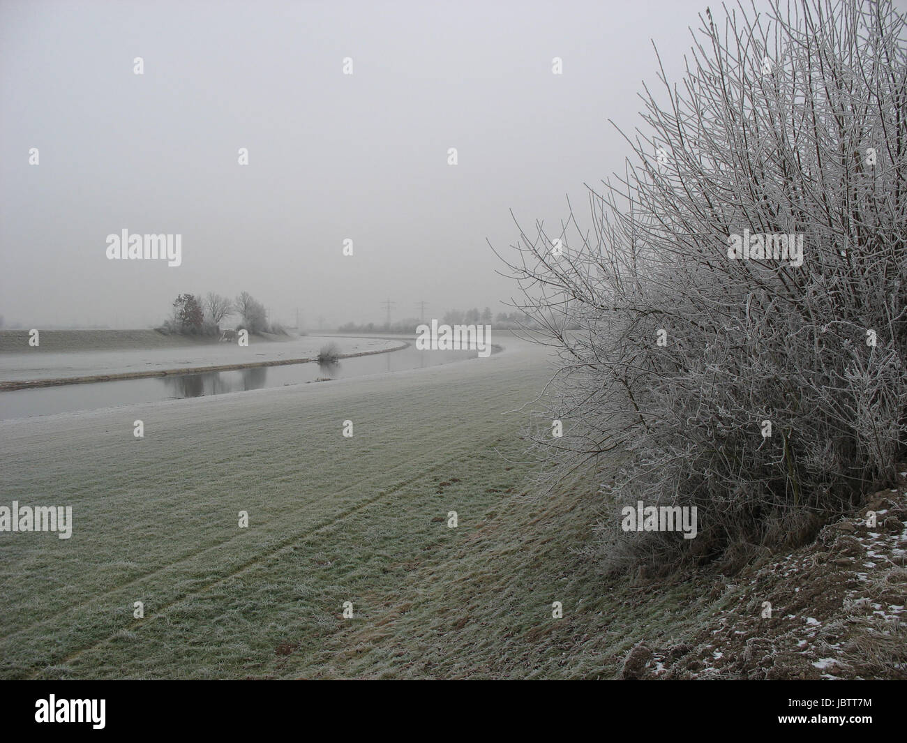 River and countryside in Germany during winter Stock Photo - Alamy