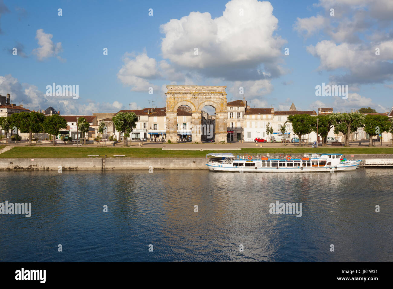 Panoramic view from the city of Saintes in the french region of ...