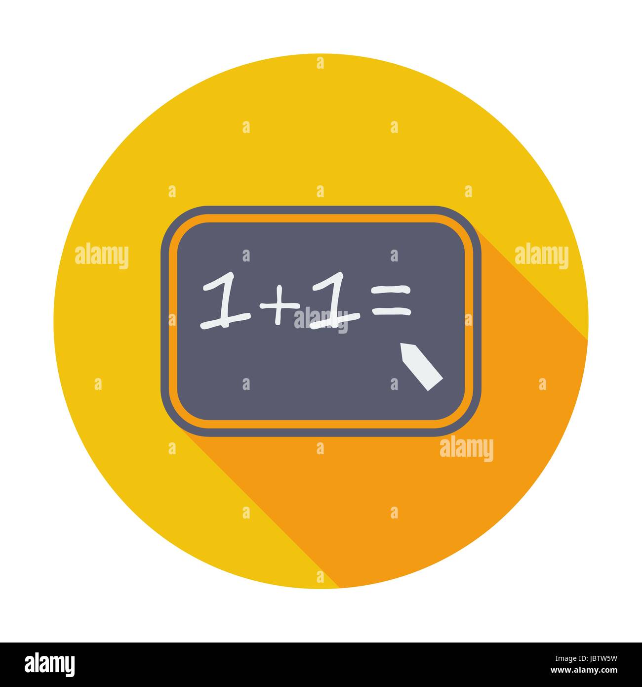 Mathematics. Single flat color icon. Vector illustration Stock Vector ...