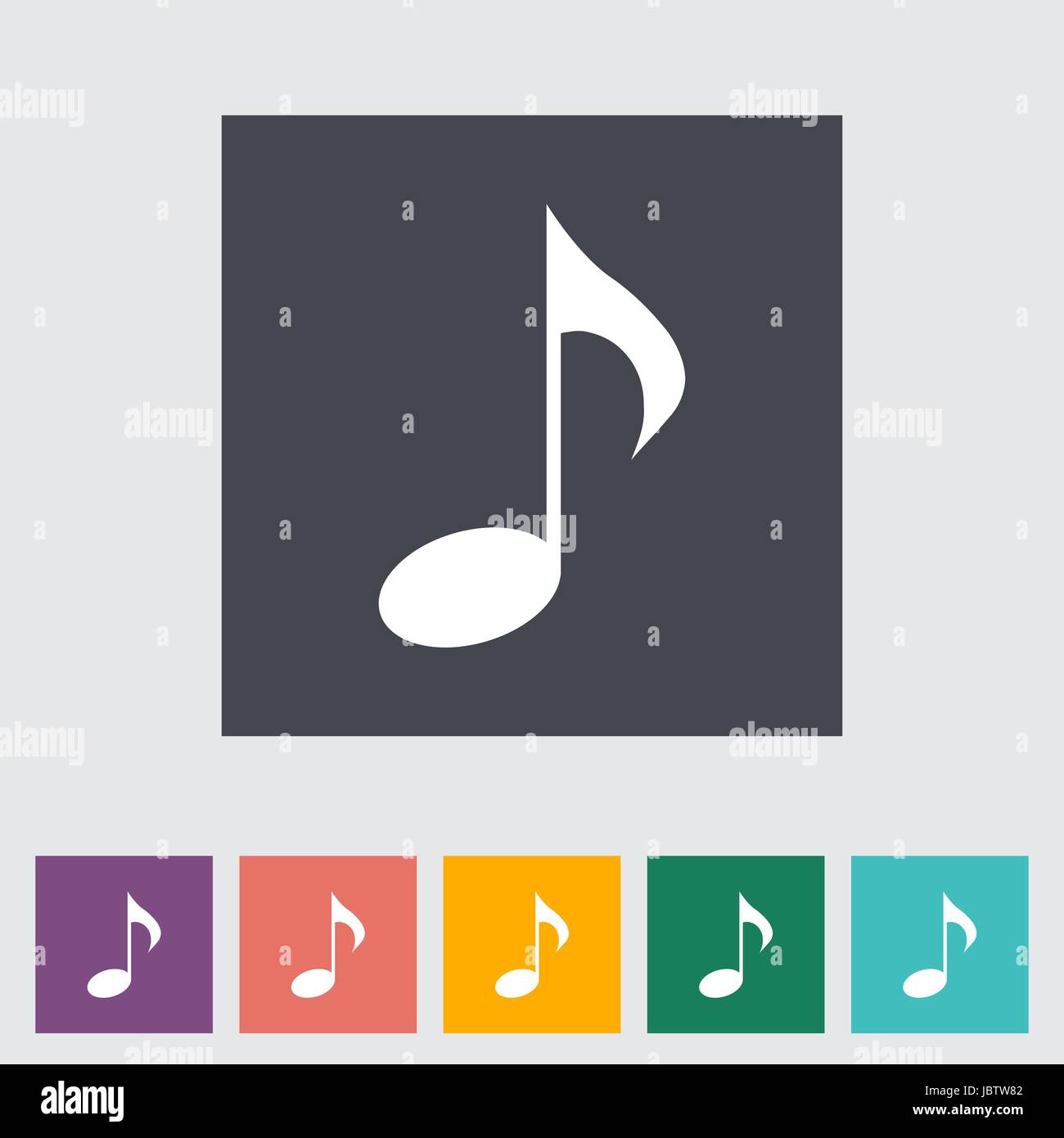 Music note symbols single hi-res stock photography and images - Alamy