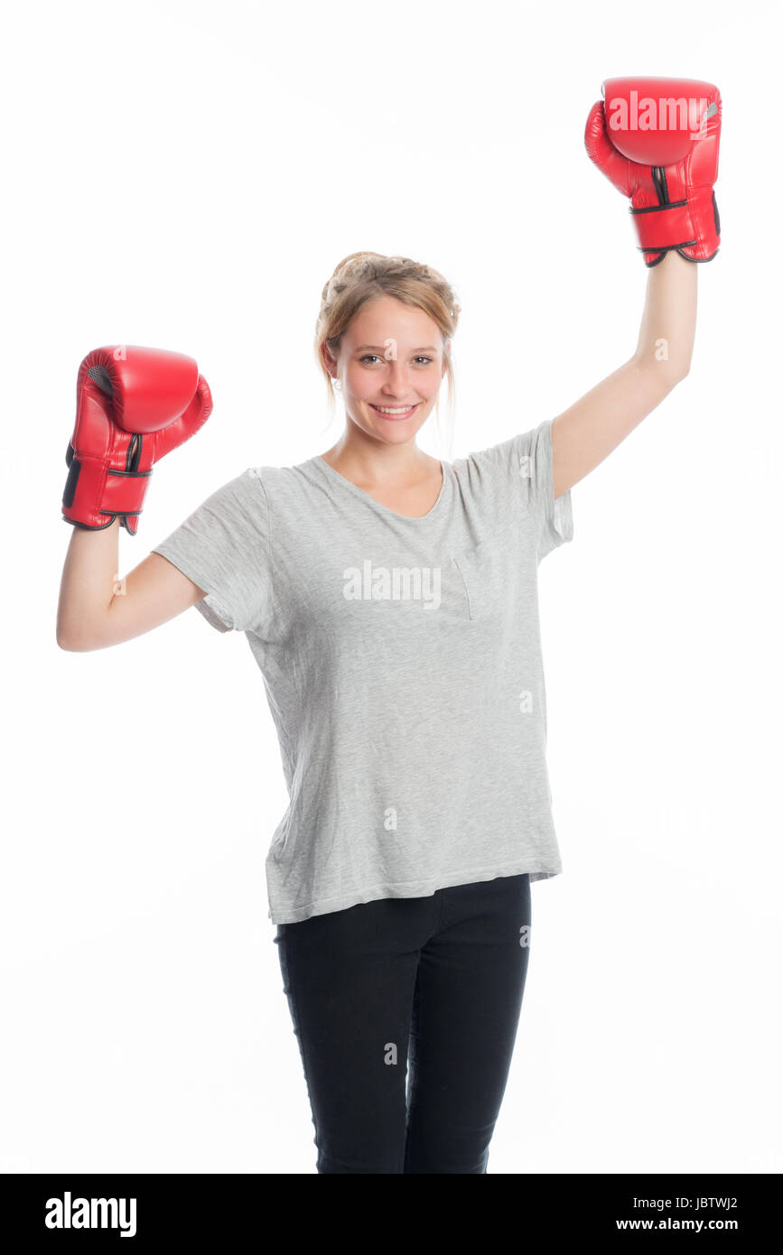 Boxing match winner cheer hi-res stock photography and images - Alamy