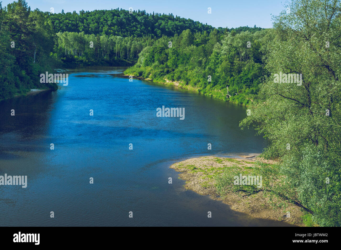 Aerial drone view latvian national hi-res stock photography and images ...