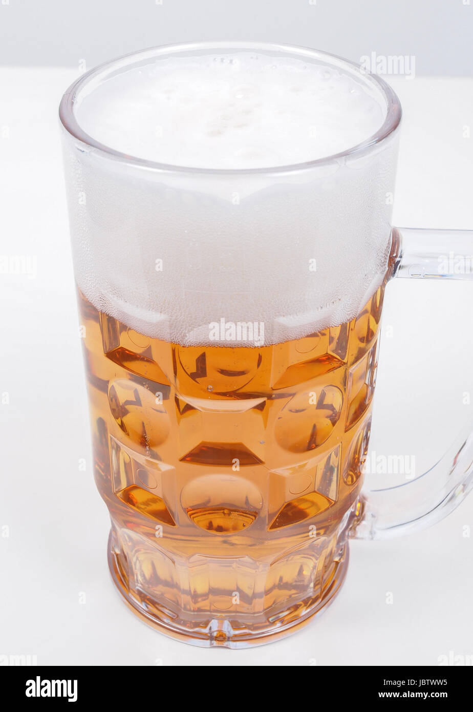 A large glass of German lager beer Stock Photo - Alamy