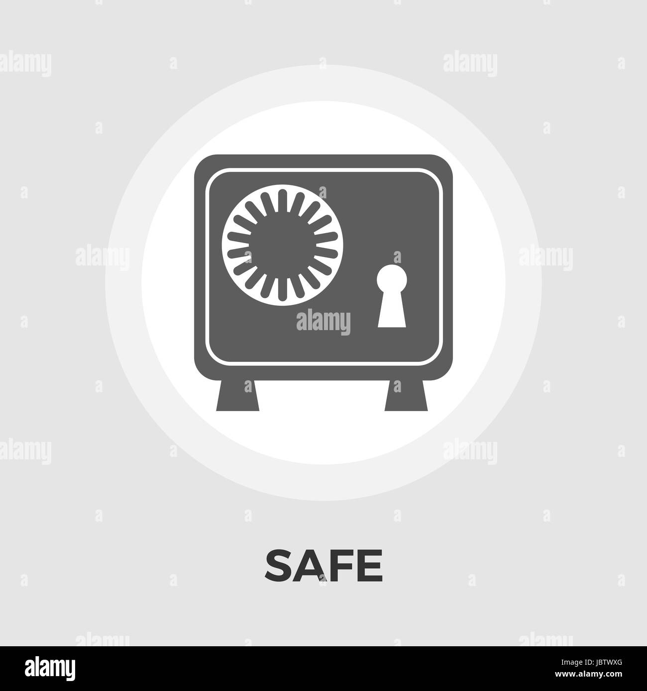 Safe icon vector. Flat icon isolated on the white background. Editable ...