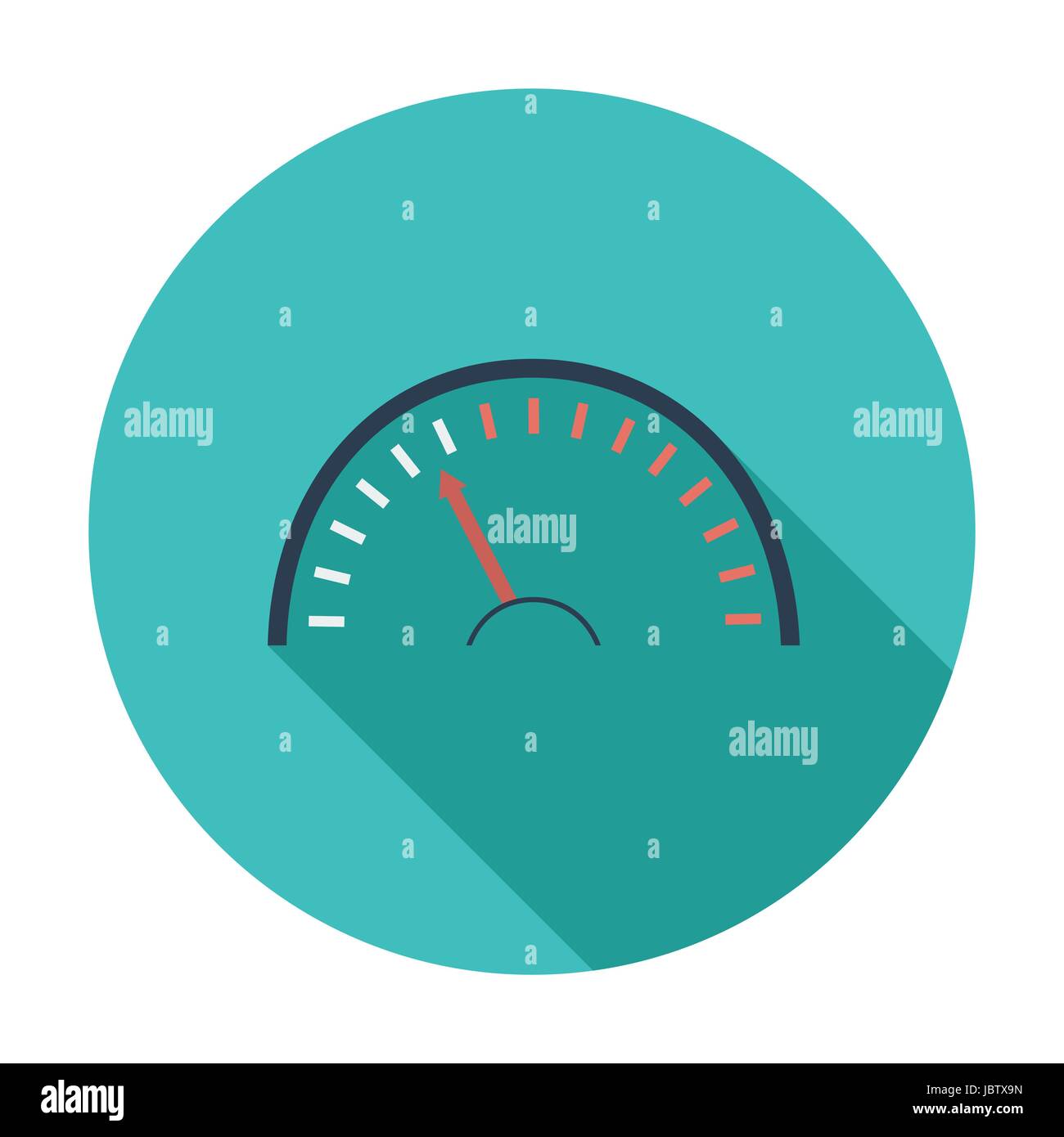 Speedometer. Single flat color icon. Vector illustration Stock Vector ...