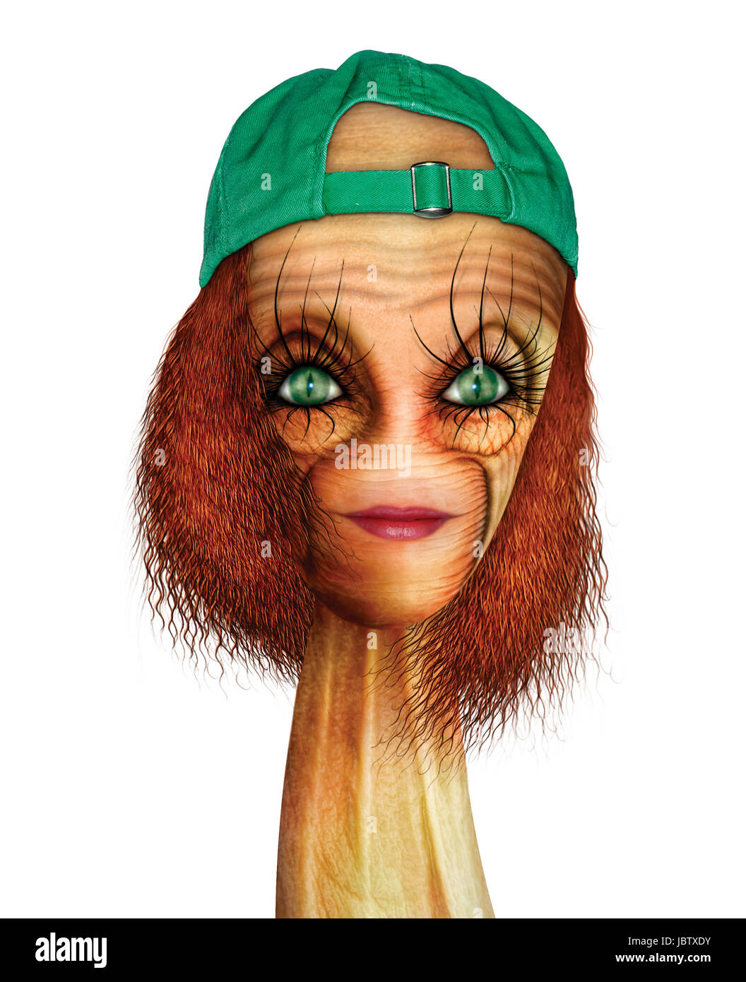 Digital Illustration of an alien Stock Photo - Alamy