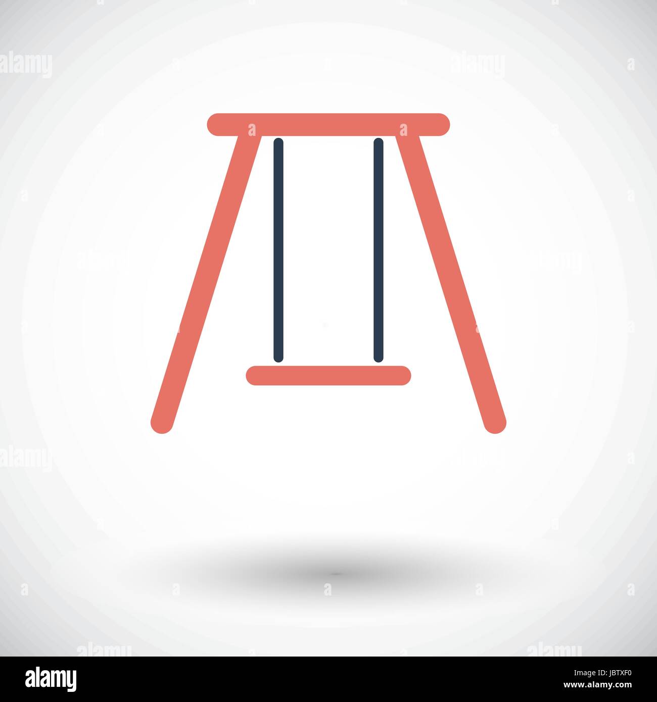 Girl swing painting Stock Vector Images - Alamy