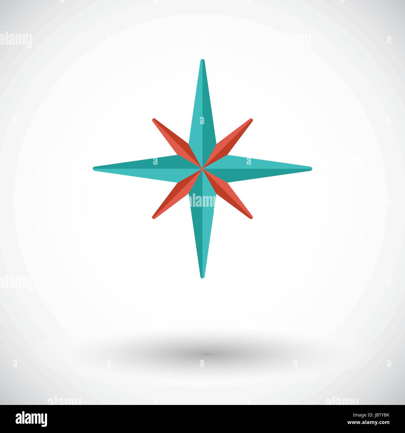 Wind rose. Flat vector icon for mobile and web applications. Vector ...