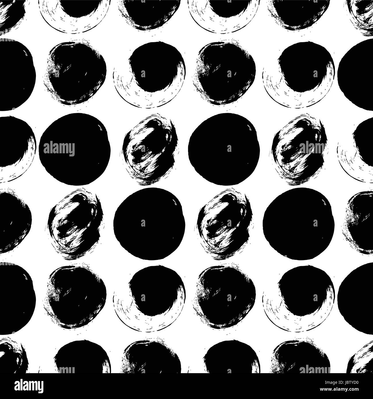 Seamless black and white hand drawn pattern Stock Vector Image & Art ...