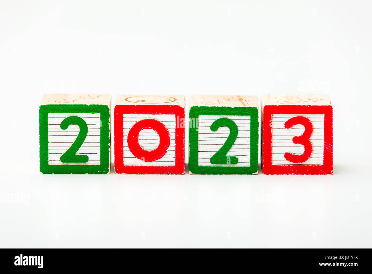 Wooden block for year 2023 Stock Photo - Alamy