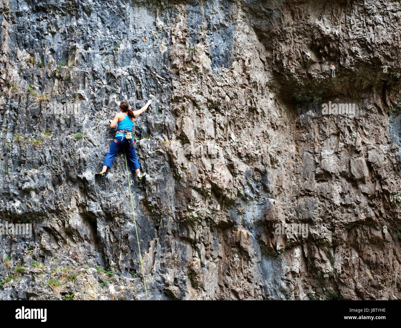 Rock climbing at malham hi-res stock photography and images - Alamy
