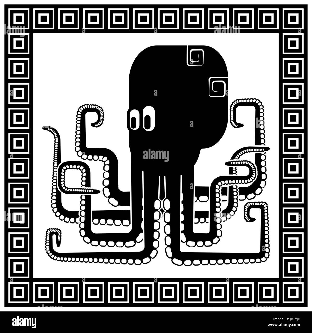 Aquatic frame Black and White Stock Photos & Images - Alamy