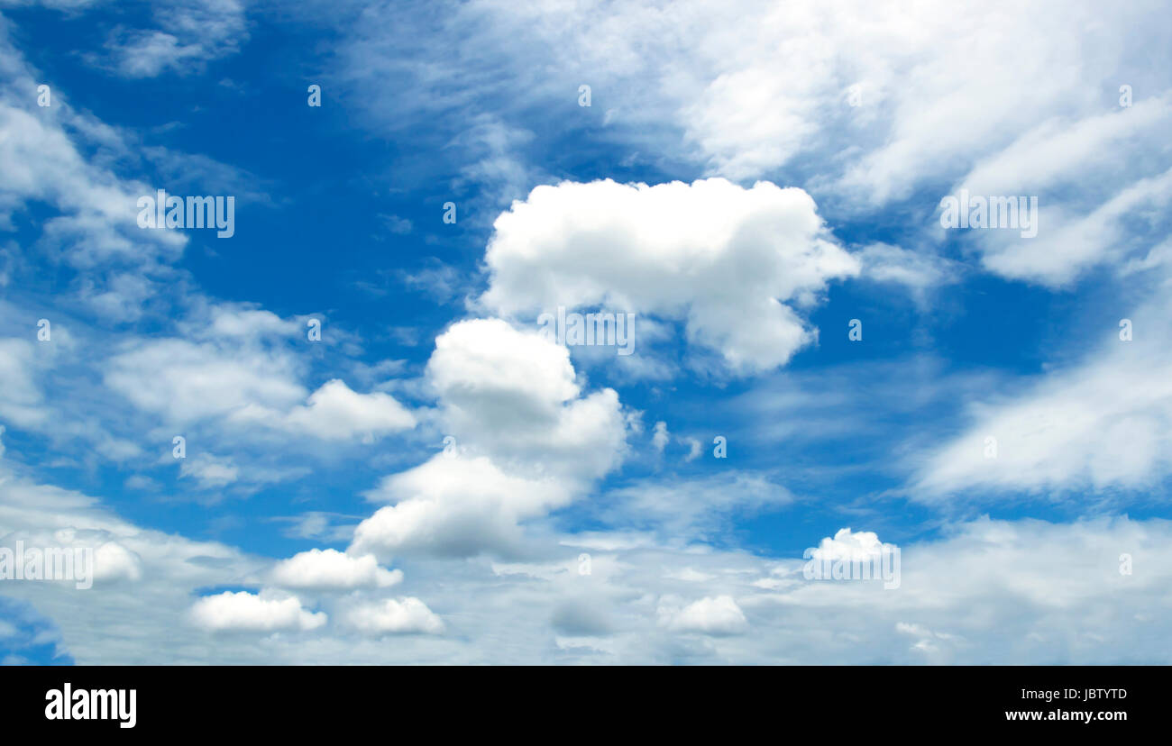 sky blue white clouds fresh air nature outdoor daylight Stock Photo - Alamy