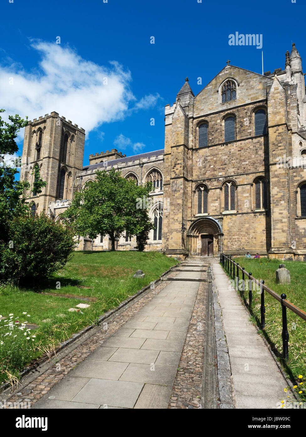 Ripon Cathedral in Summer Ripon North Yorkshire England Stock Photo - Alamy