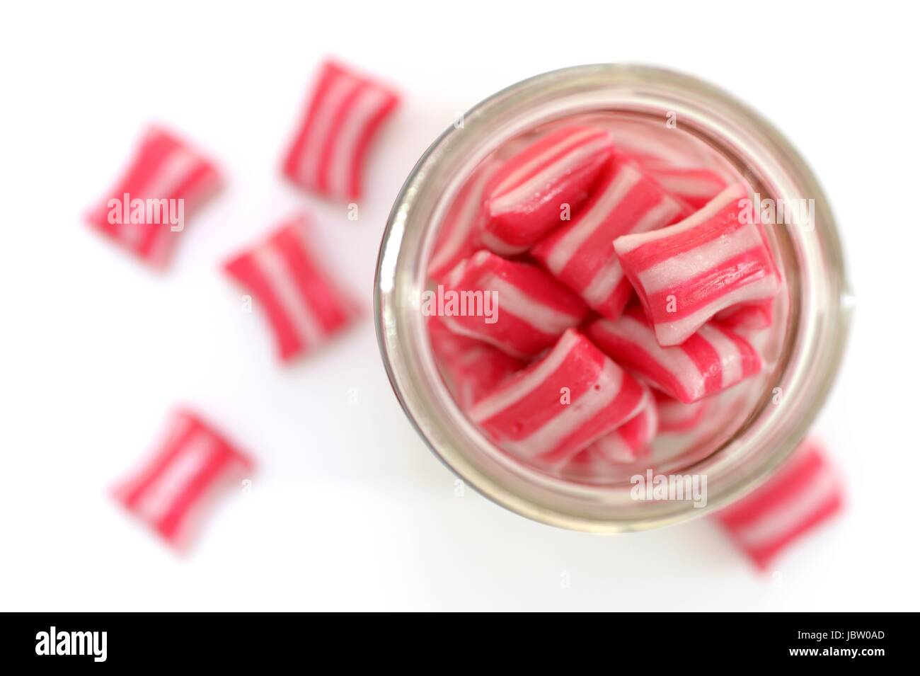 Boiled sweets red white hi-res stock photography and images - Alamy