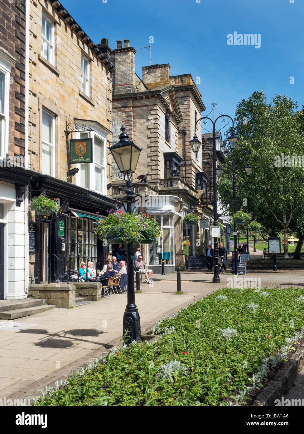 The Montpellier Quarter in Summer Harrogate North Yorkshire England ...