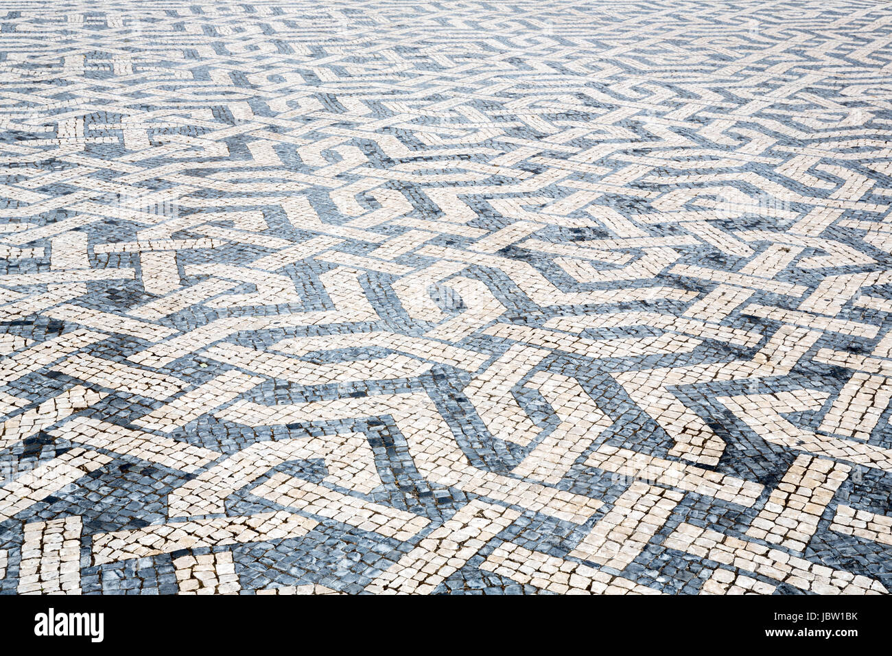 Tile brick floor in Lisbon Town Square, Portugal Stock Photo - Alamy