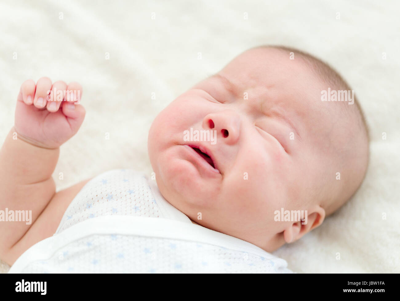 Newborn baby cry Stock Photo - Alamy