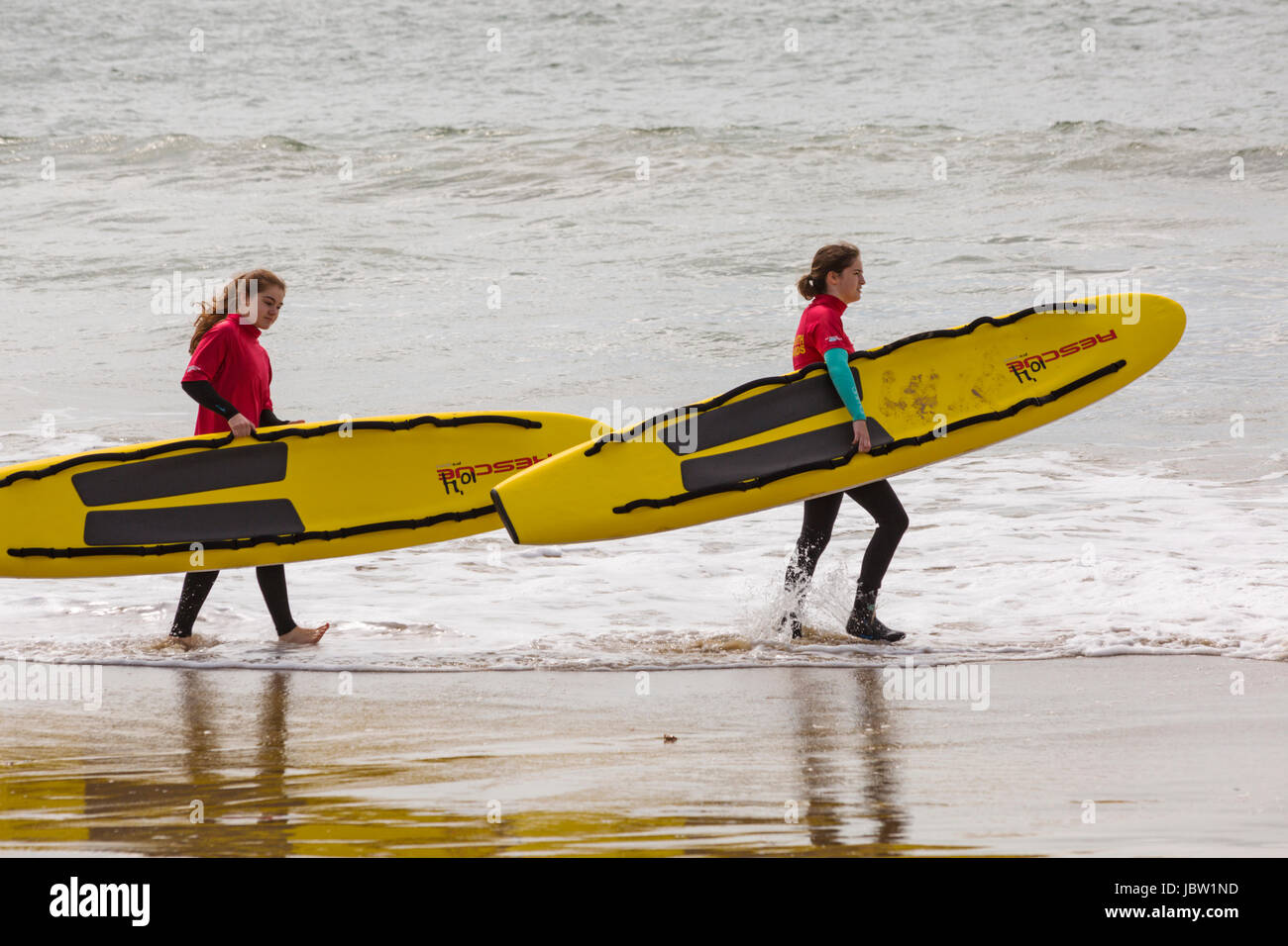 Female rni lifeguard at bournemouth beach hi-res stock photography and ...