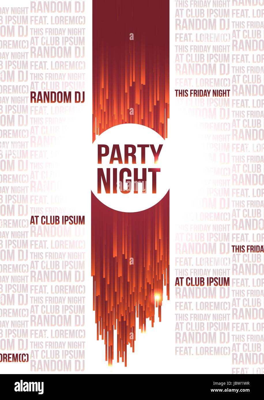 Abstract Modern Party Flyer - Vector Illustration Stock Vector Image ...