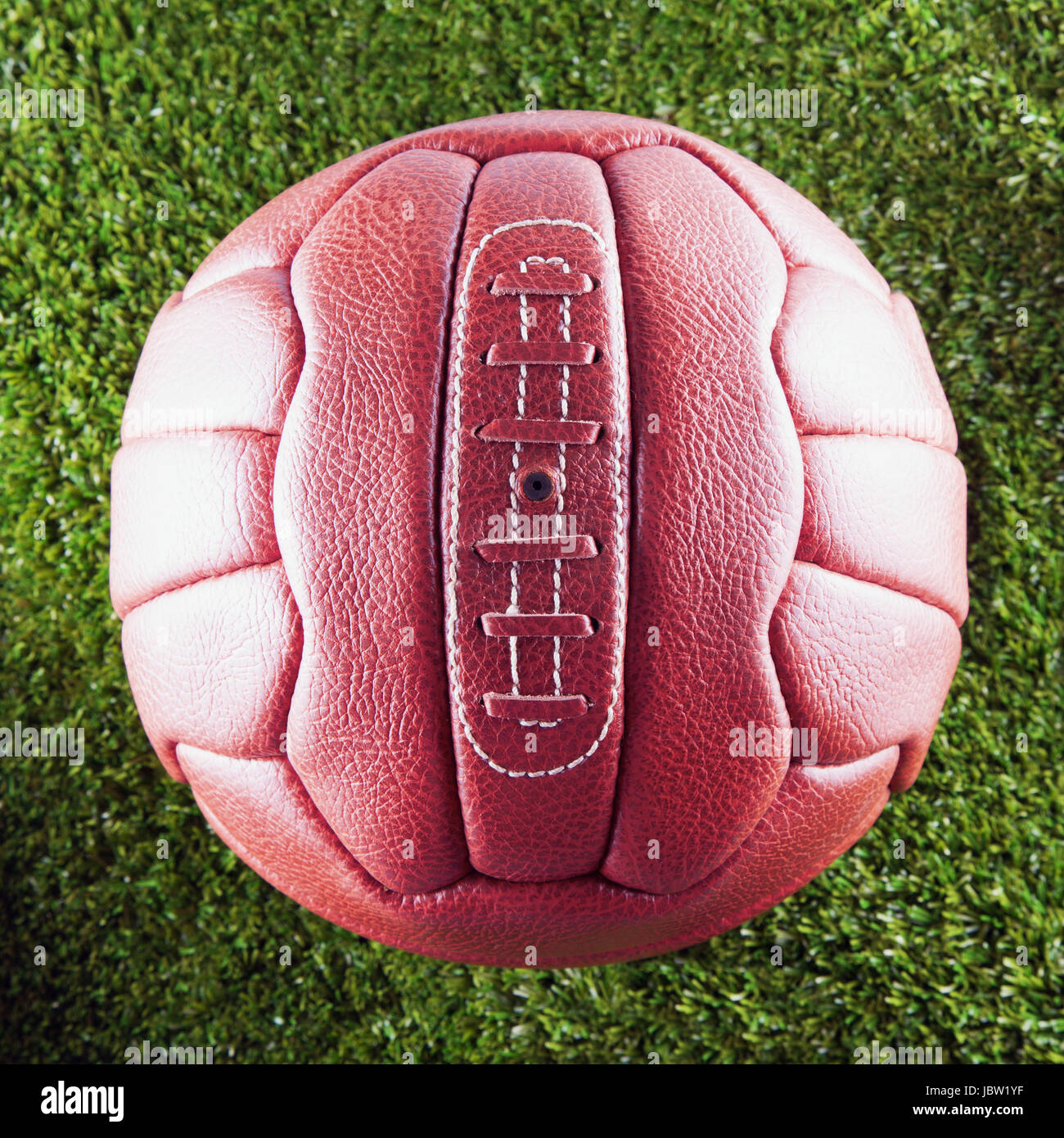 Old classic football isolated over white background Stock Photo - Alamy